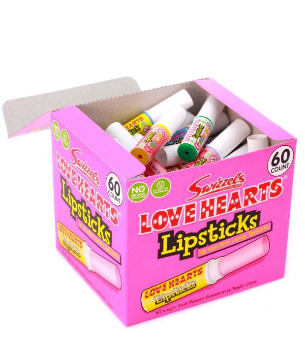 SWIZZELS LOVE HEART LIPSTICK WHISTLE PICK & MIX RETRO SWEETS PARTY BOX ...