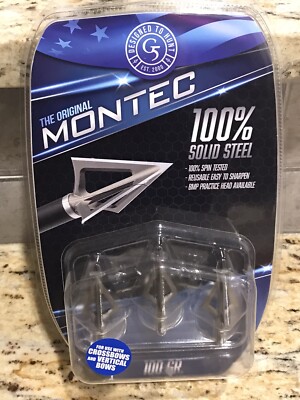 100% Solid Steele G5 Outdoors The Montec Broadhead Both Arrowhead Types ...