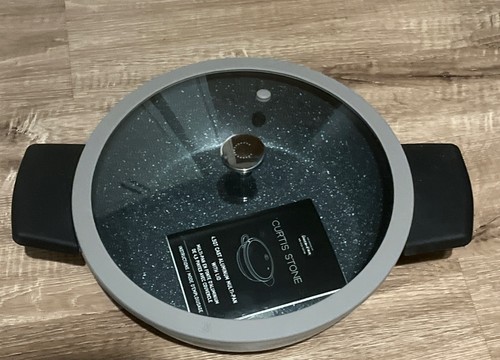 curtis stone 4qt cast aluminum roaster with glass lid Taupe | eBay