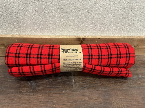 Vintage African Maasai Shuka Blanket Shawl Scarf Sarong Kimono Kenya ...