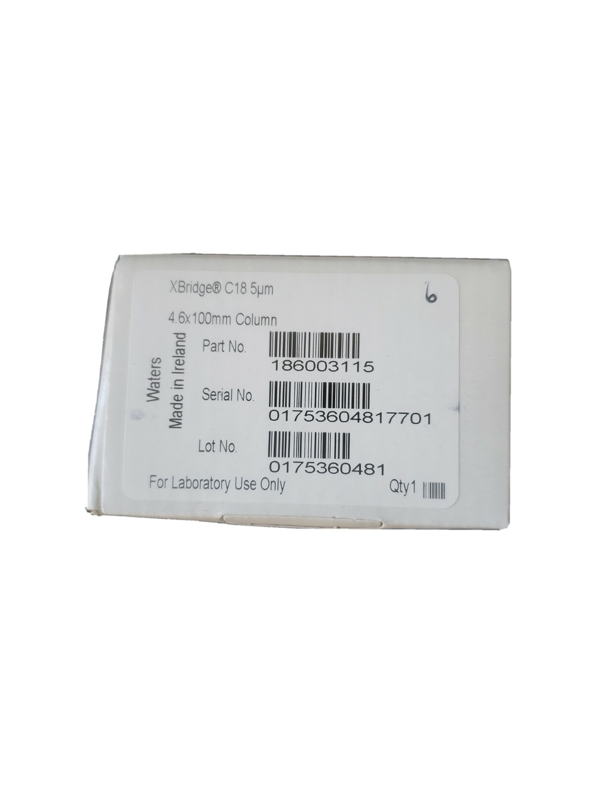 P/N: 186003115, WatersXBridge BEH C18 Column, 130Å, 5 µm, 4.6 mm X 100 ...
