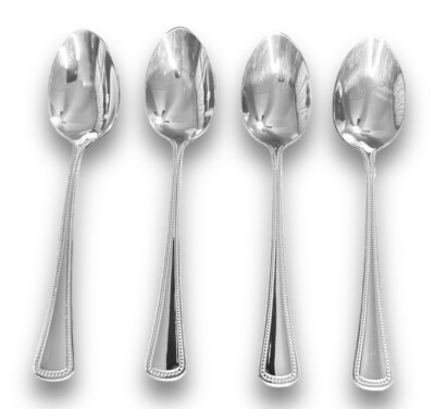 Set 4 Oneida Needlepoint Beaded Artistry Teaspoons Stainless ...