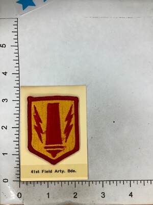 US ARMY 41st FIELD ARTILLERY BRIGADE PATCH ON CARD | eBay