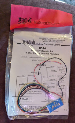 Digitrax DS44 Stationary Decoder For Use With 4 Slow Motion Turnout ...