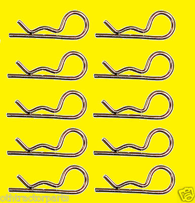 10 Qty Farm Tractor Implement Grip Clip Hair Pins 251412 5/32" DIA 2-15 ...
