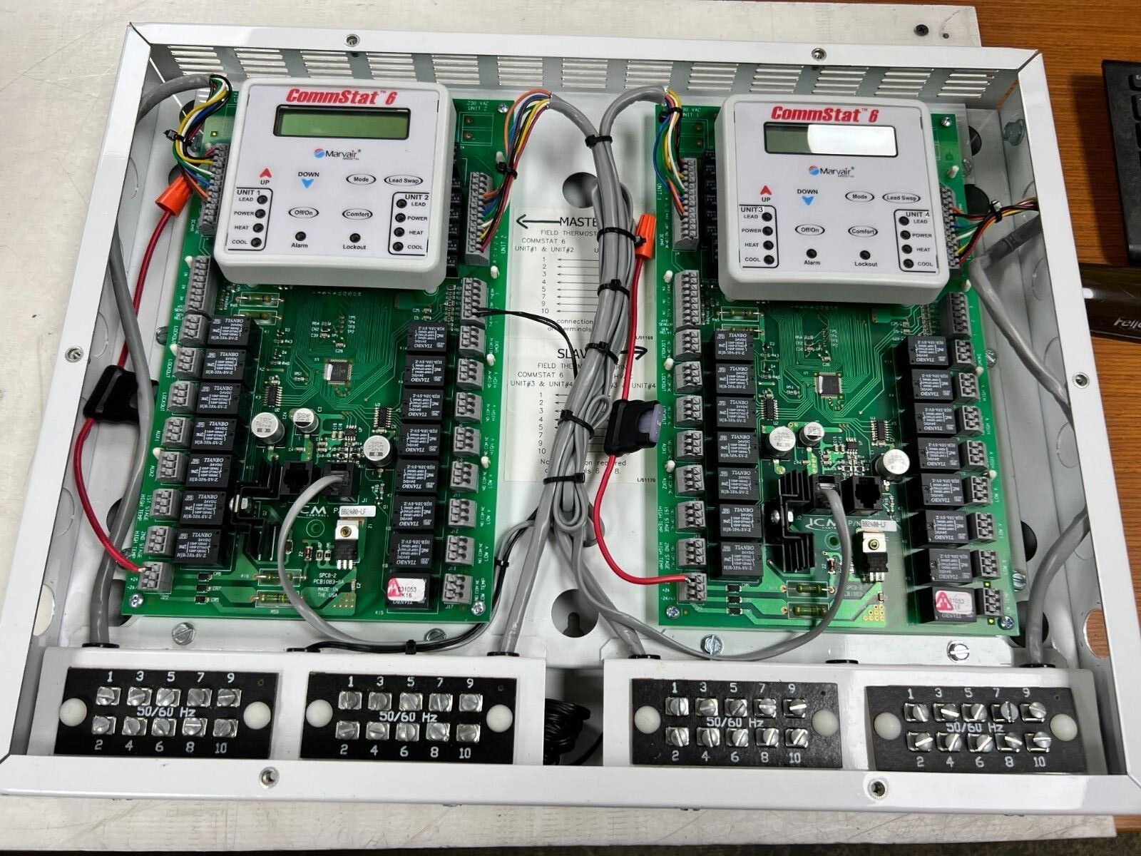 👀 MARVAIR COMMSTAT 6 HVAC CONTROLLER W/ MASTER & SLAVE MODULE S/12087 ...