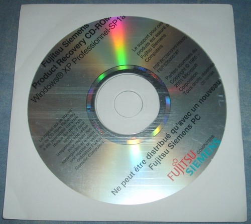 CD ré installation Windows XP PRO Fujitsu Siemens SP2 | eBay