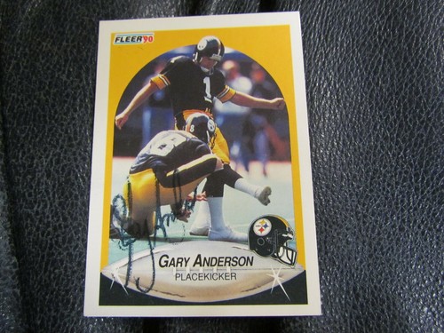 Gary Anderson Autographed Football Card JSA Auction Certified | eBay