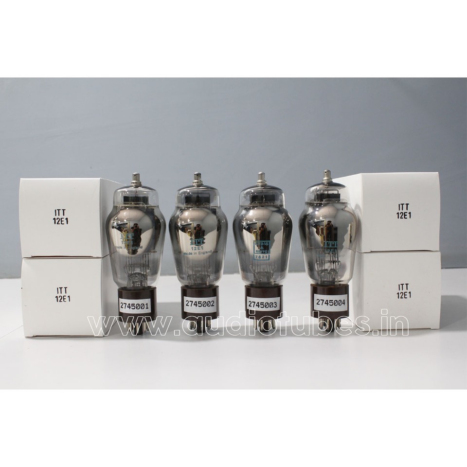 12E1 CV345 KT88 ITT Audio Amplifier Tubes Amplitrex tested 1MQ #2745001 ...