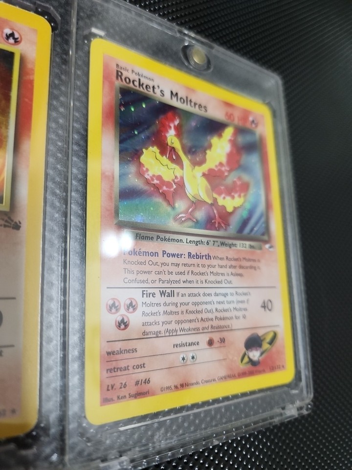 Moltres and Rockets Moltres Pokemon Card Rare - Amazing Condition ...