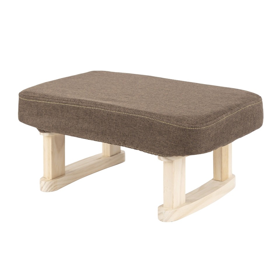 Wooden Modern Soft Ottoman Footrest Stool Foot Rest Small Chair Seat ...