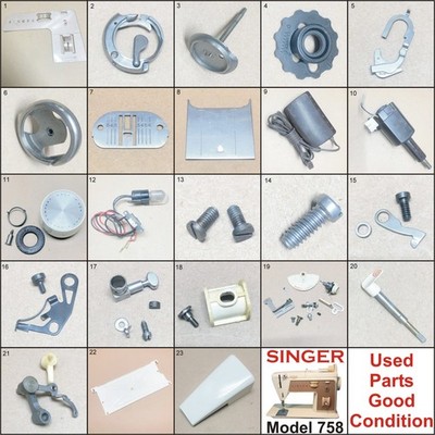 Genuine SINGER Touch & Sew 758 Parts Tested In Good Condition Some Fit ...