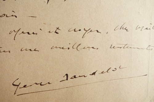 L.A.S. Georges Dandelot (1895-1975) compositeur - Lettre autographe ...