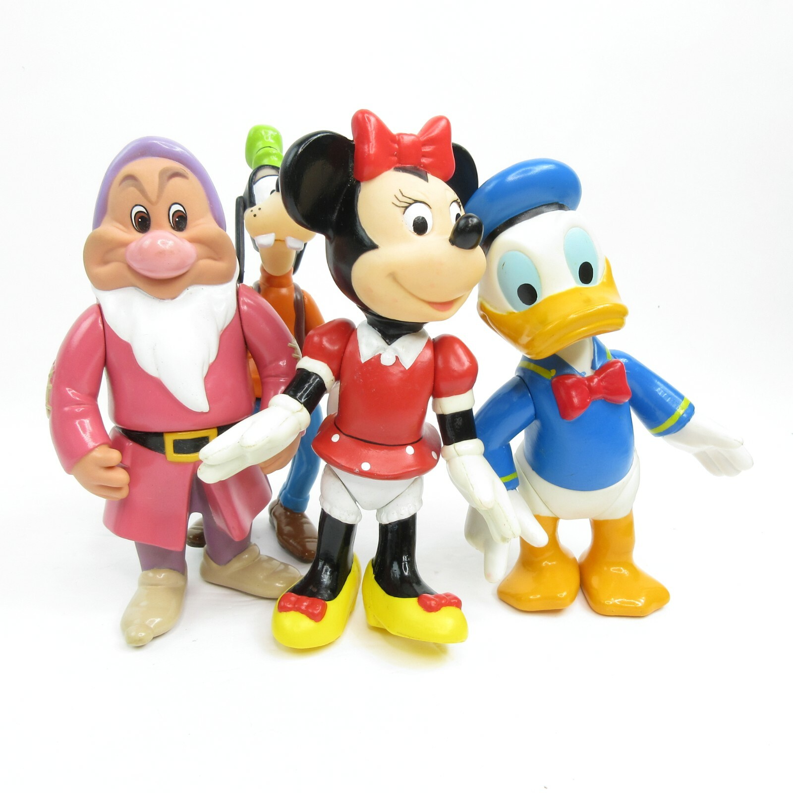 Vintage Walt Disney Posable Figure Collectible Minnie, Donald, Goofy ...