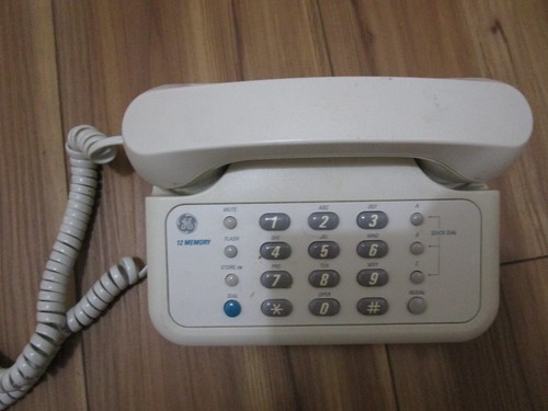 GE Telephone 12 Number Memory Model 2-9230A Classic Style Corded Beige ...