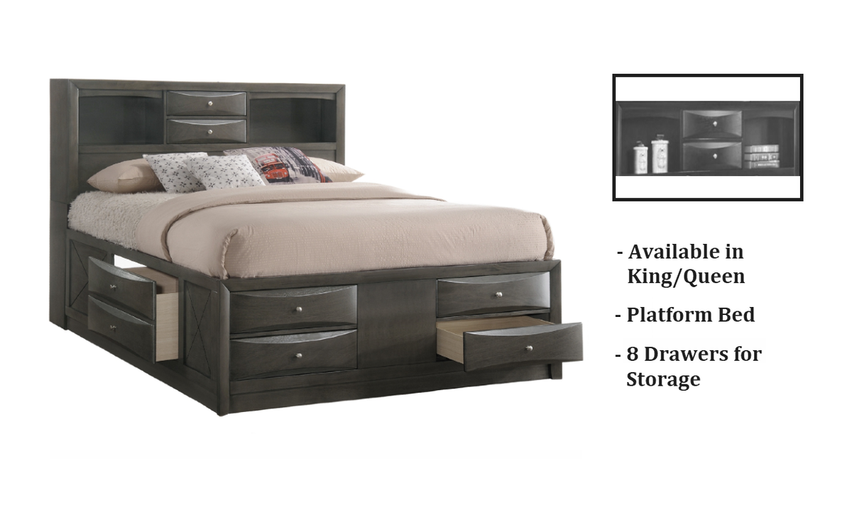 Queen Bedroom Set With Storage Drawers 00 044 318 New Classic