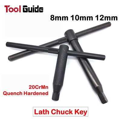 8mm 10mm 12mm HD Square Lathe Chuck Key, 3 4 Jaw Self Centering ...