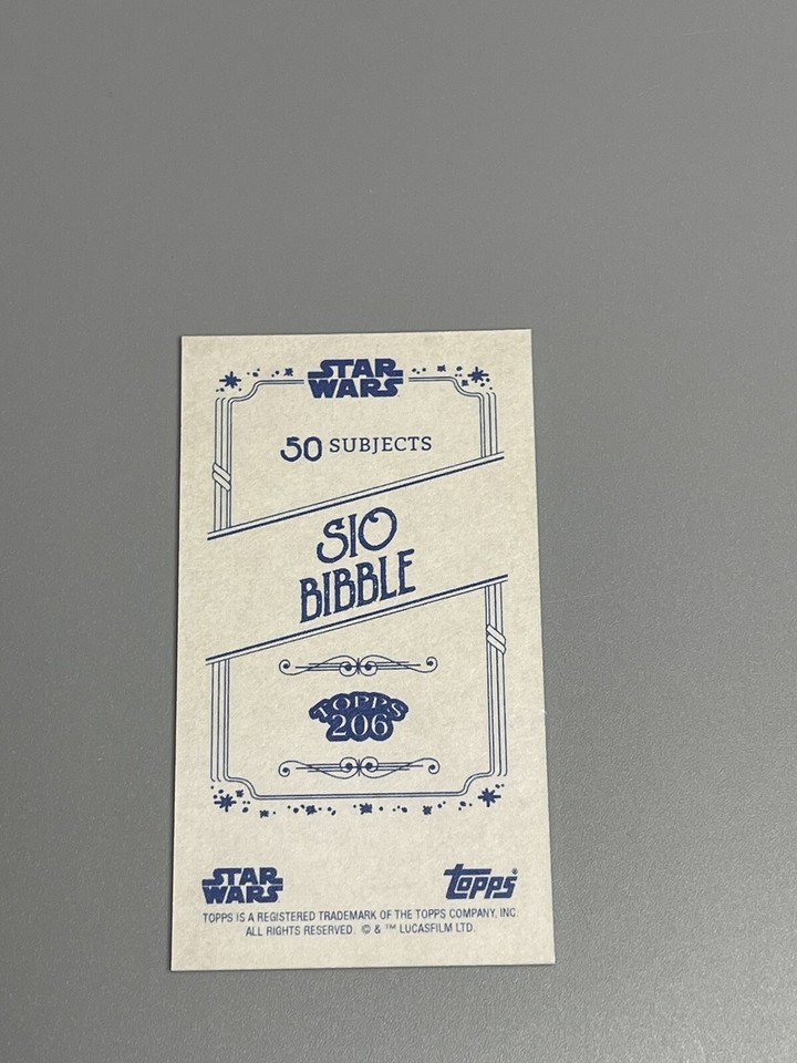 Sio Bibble 2022 Topps 206 T206 Star Wars Wave 3 Base #37 | eBay