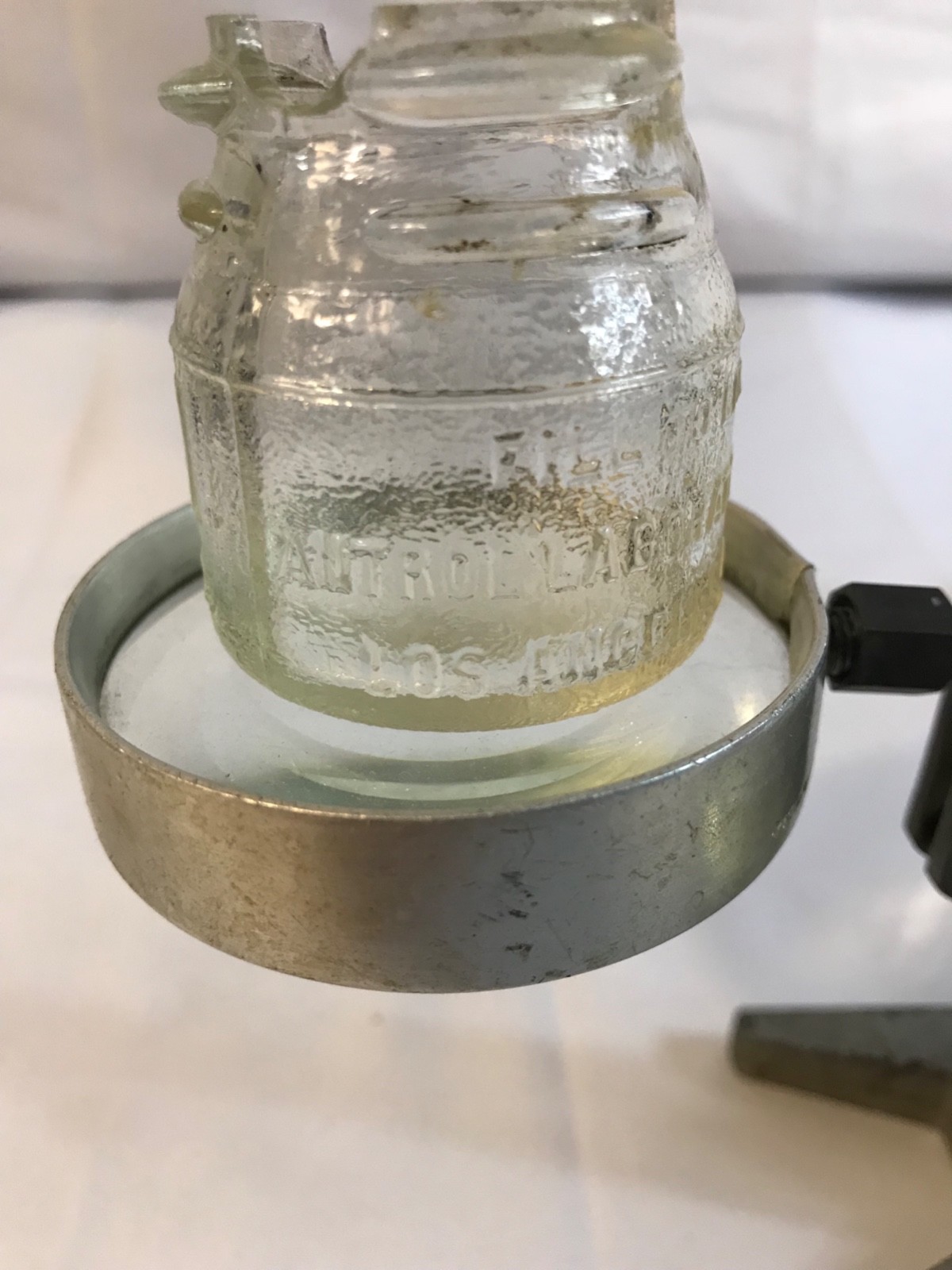 VINTAGE ANTROL ANT POISON BOTTLE CLEAR GLASS made in Los Angeles USA | eBay