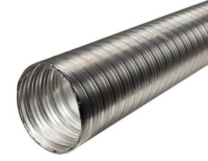 Stainless Steel Flexible Pipe Single Wall 150mm / 2m Flexi Tube ...