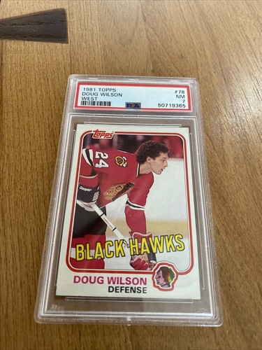 1981-82 Topps Doug Wilson Chicago Blackhawks #78 PSA 7 | eBay