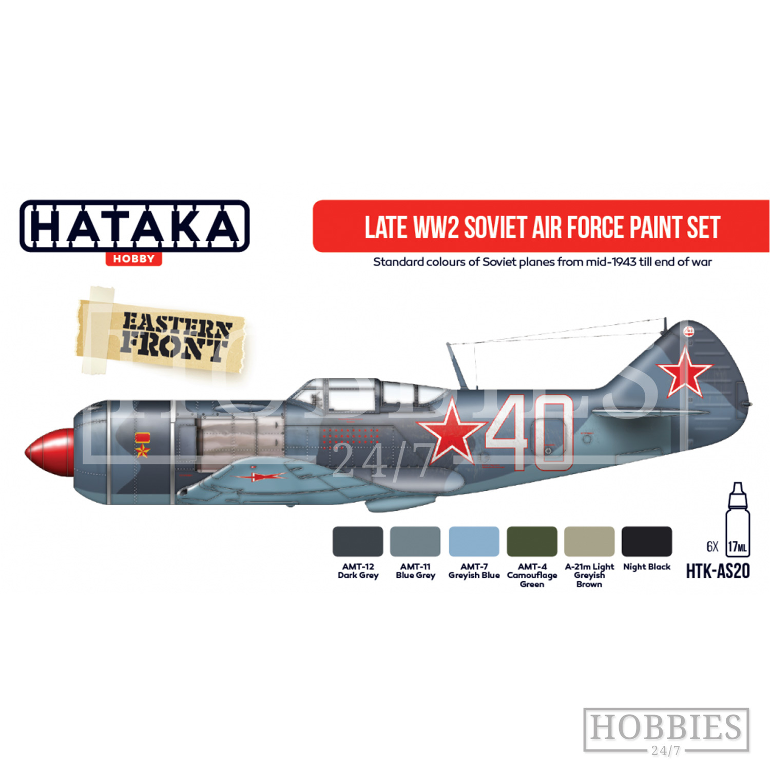 Hataka WW2 Plane Acrylic Paint Set Model Aviation Colour Scheme RAF ...