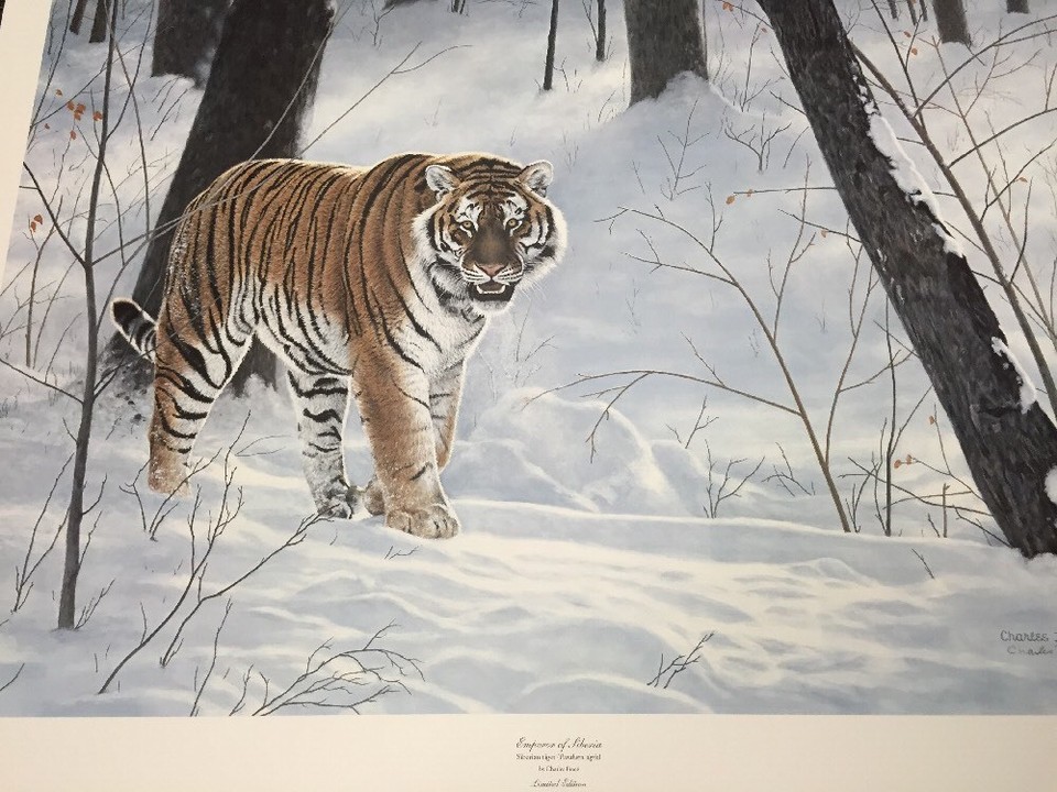 Charles Frace EMPEROR OF SIBERIA (Tiger) 1992 Stamp 30" S/# lithograph ...