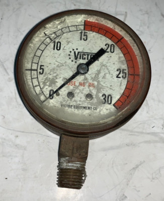 Victor Acetylene Gauge, 0-30 PSI | eBay