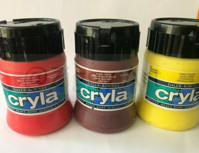 Daler Rowney Cryla Professional Quality Acrylic Artist Paint 250ml Tubs ...