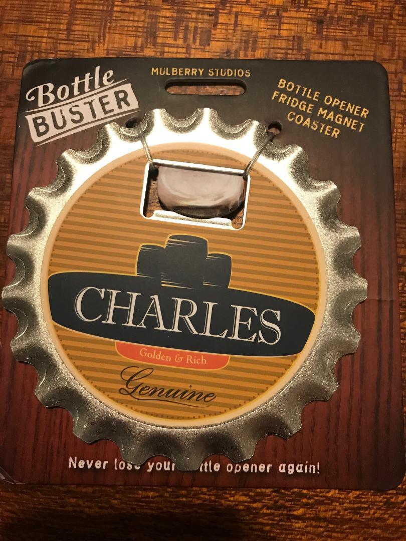 BOTTLE BUSTER 'CHARLES' Coaster Fridge Magnet BOTTLE OPENER NEW | eBay