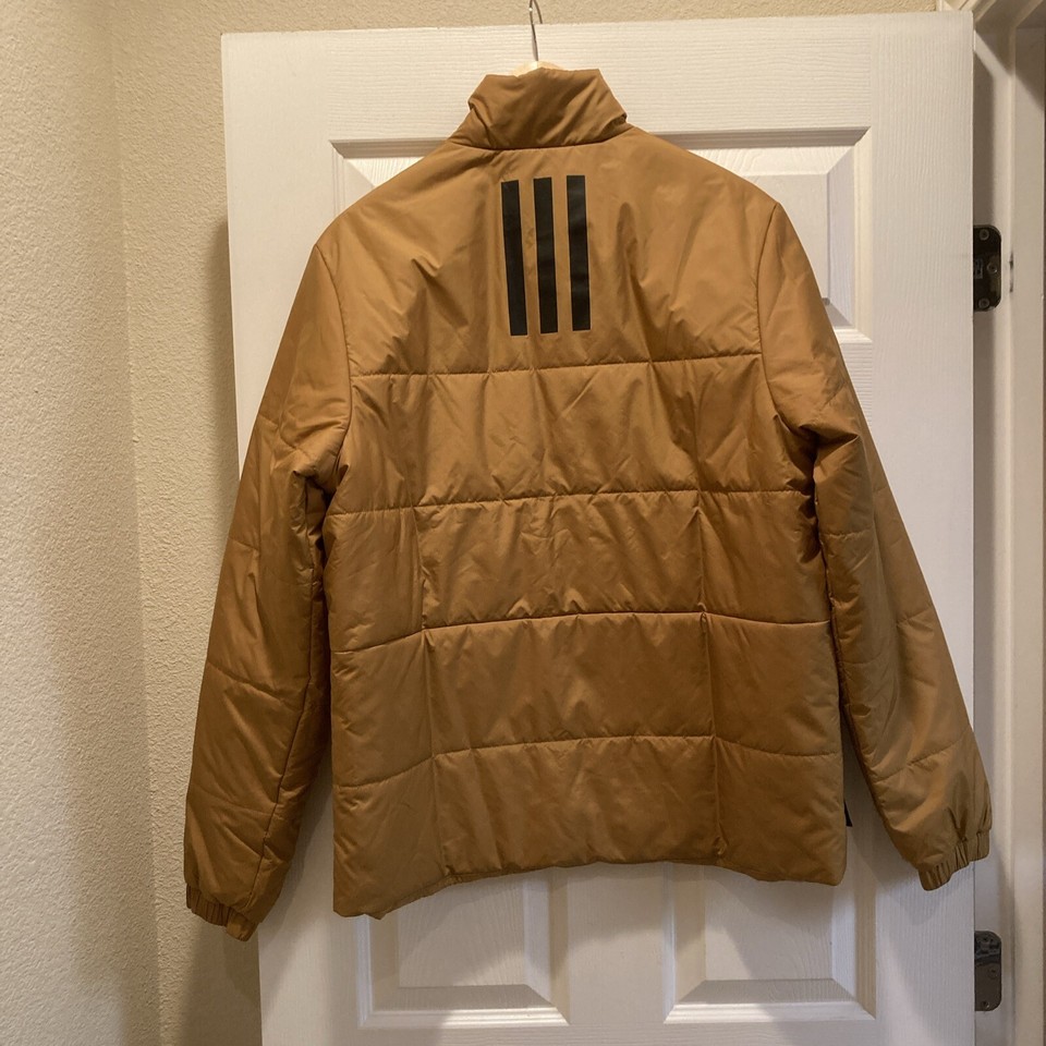 Adidas BCS 3 Stripes Insulated Winter Jacket, Men’s Medium, Mesa | eBay