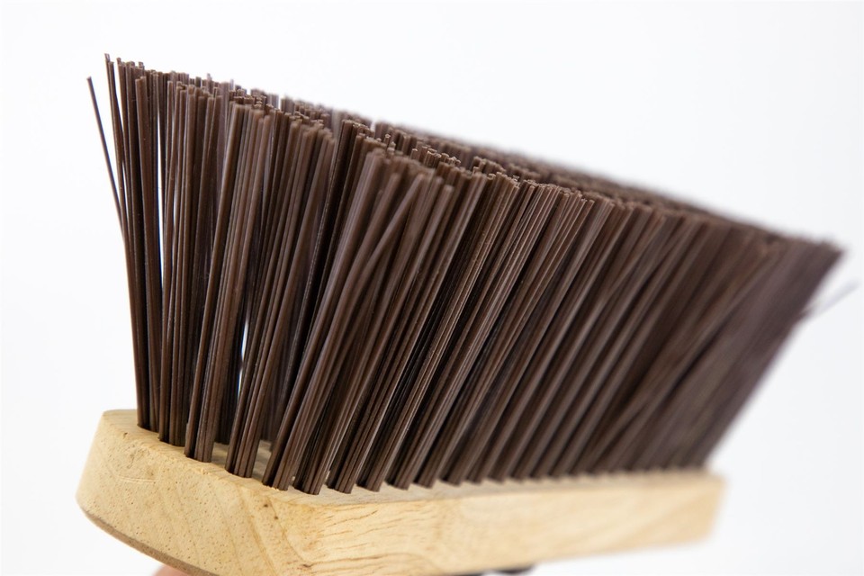 Outdoor Sweeping Brush Broom Stiff Hard PVC Bristles Garden Yard ...