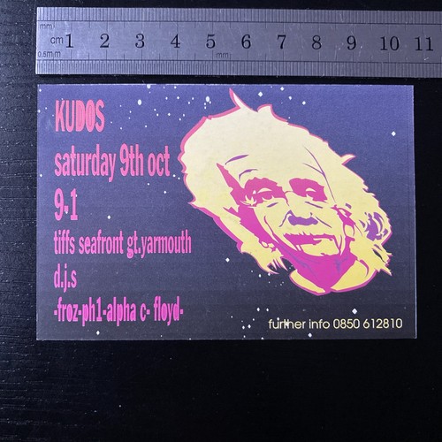 KUDOS rave flyer - Tiffany’s in Great Yarmouth | eBay UK