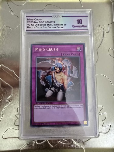 Yugioh! Mind Crush - SBC1-ENE19 - Secret Rare - 1st Edition Near Mint ...