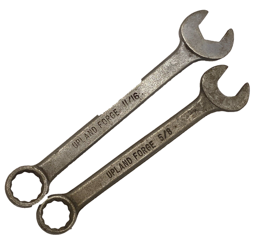 Vintage UPLAND FORGE Combination Wrench 11/16, 5/8 Lot of 2🔔 | eBay