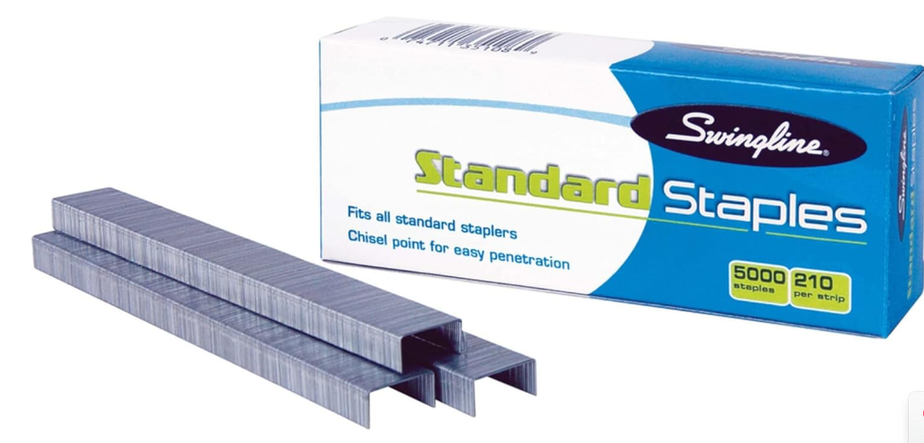Swingline Staples Standard 1/4 inches Length 210/Strip 5000/Box 1 Box ...