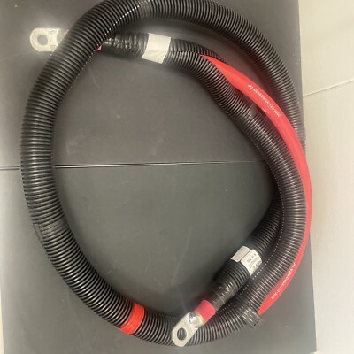 4 AWG Red Sheathed Battery Cable - 6 ft. 5/16” terminals lugs Free ...