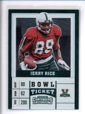 JERRY RICE 2017 CONTENDERS DRAFT PICKS #49 BOWL TICKET #29/99 AY4525 | eBay