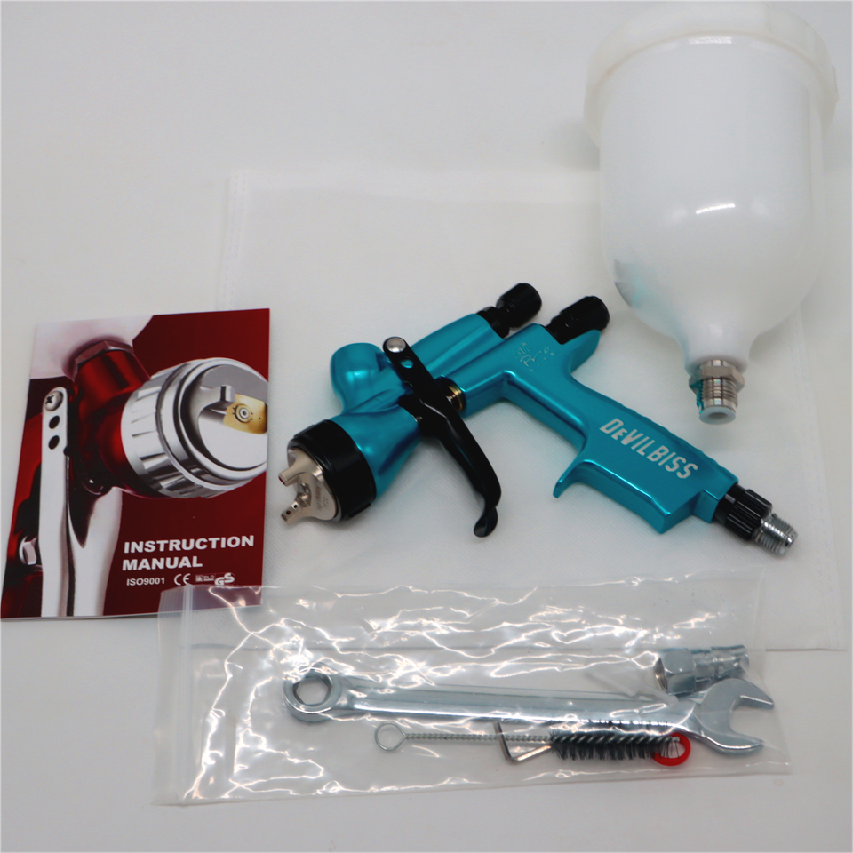 For Devilbiss Blue Spray Gun HVLP Blue CV1 1.3 mm Car Paint Tool Pistol ...
