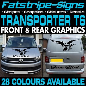 VW TRANSPORTER T6 GRAPHICS STICKERS STRIPES DECALS DAY VAN CAMPER VDUB ...
