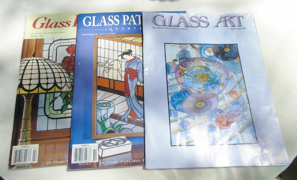Glass Art Magazines Glass Fusing Patterns 8 Books | eBay