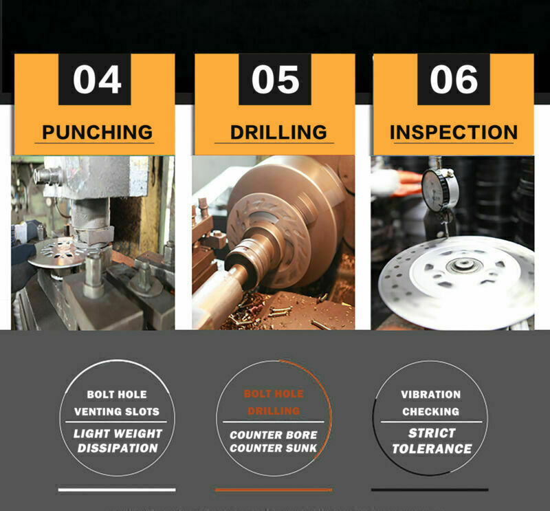 For Honda Front Rear Brake Discs Rotors CRF250R CRF450R CRF250X CRF450X ...