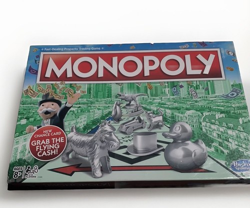 Monopoly Grab The Flying Cash w/ T-Rex Penguin Cat & Duck Tokens 100% ...