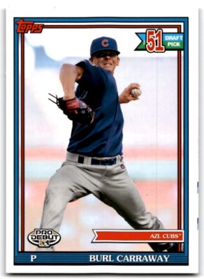 2021 TOPPS PRO DEBUT BURL CARRAWAY AZL CUBS #PD-191 | eBay