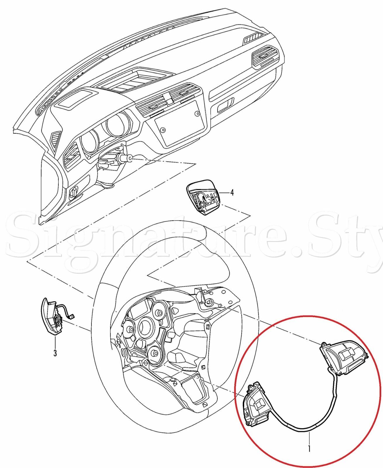 VW Polo Golf Passat T-Roc Tiguan Arteon Caddy R Line GTI steering wheel ...