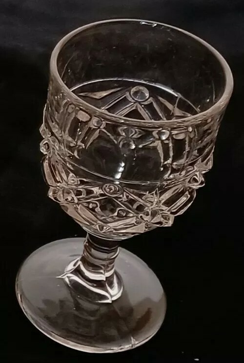 EAPG Gem AKA :Nailhead Goblet Bryce Higbee Glass Co Wine Goblet Glass 4 ...