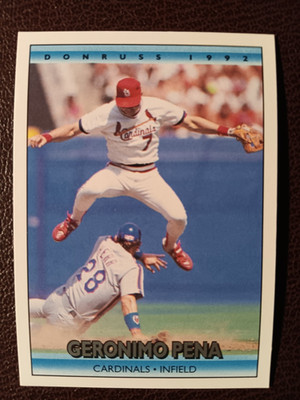 GERONIMO PENA ST. LOUIS CARDINALS 1992 DONRUSS BASEBALL CARD #533 | eBay
