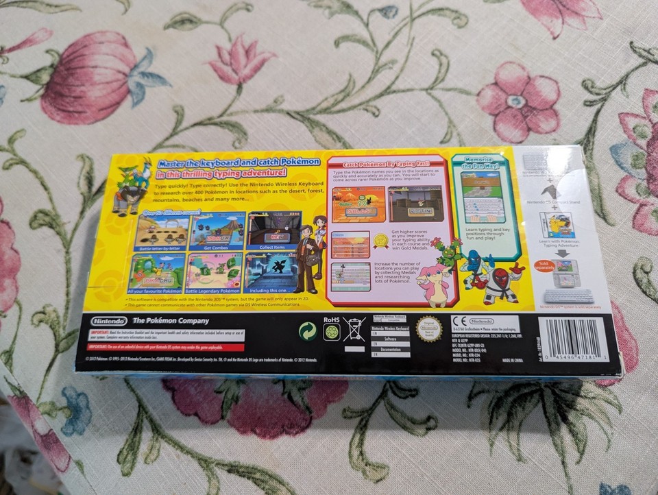 LEARN WITH POKEMON Typing Adventure Nintendo DS + Keyboard REGION FREE ...