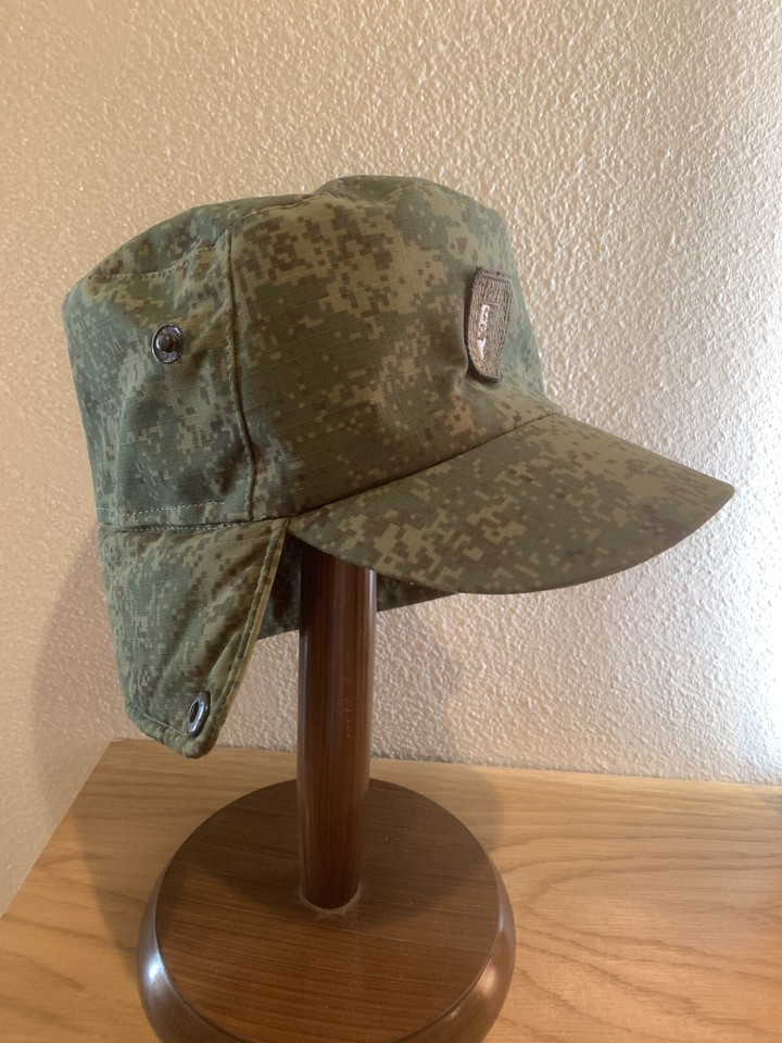 Abkhazia / Russian Army EMR Camo Winter Field Cap Sz 58 Dated 2013 Rare ...