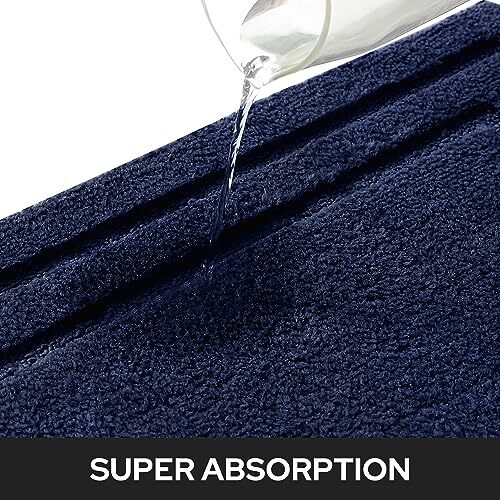 Bathroom Rugs Sets 2 Piece Navy Blue Bath Mat Set for Bathroom ...
